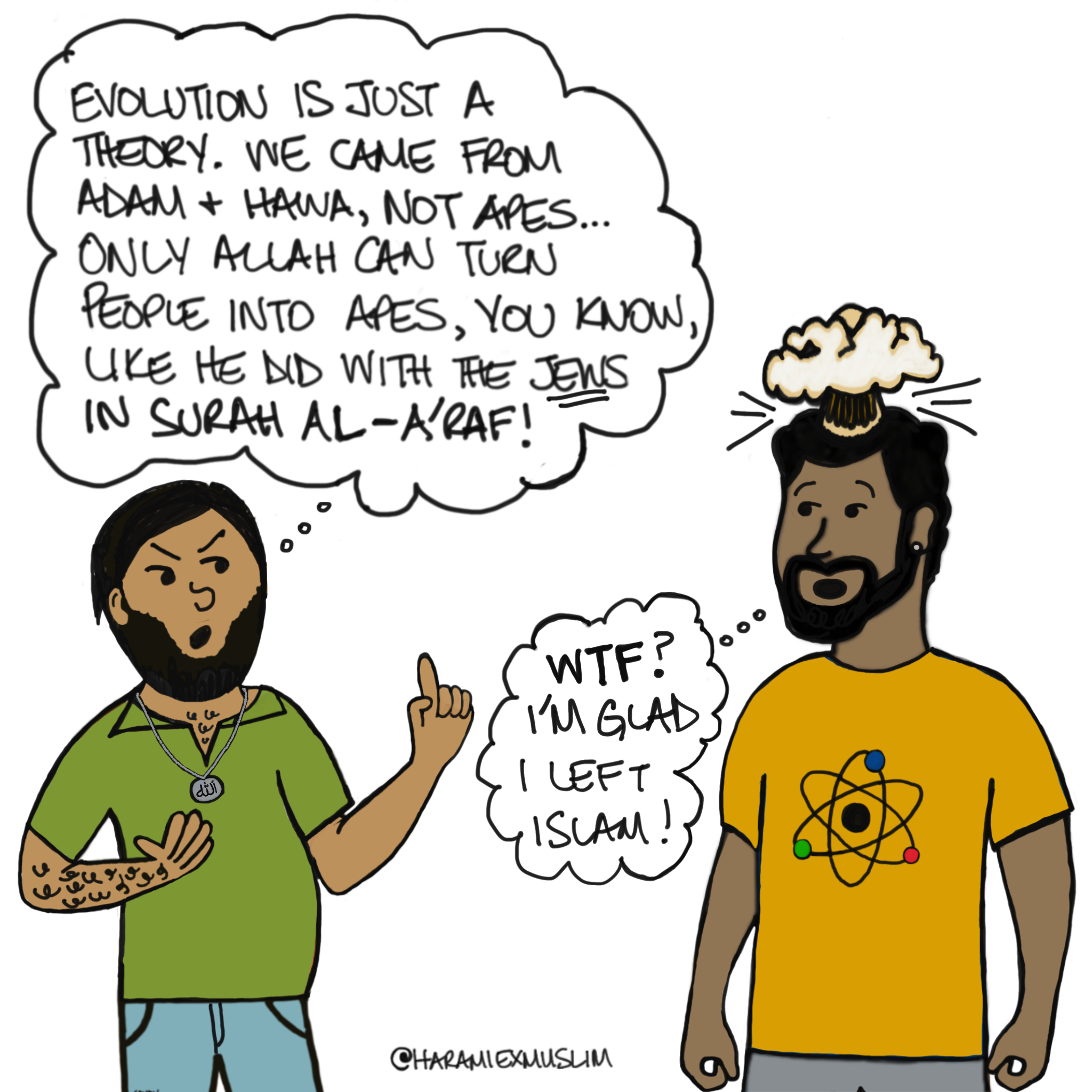Muslim Mental Gymnatics about Evolution